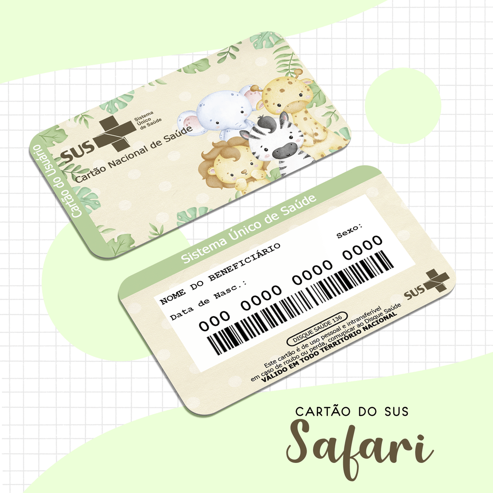 Cartão do SUS Personalizado: Com Foto ou Tema Exclusivo