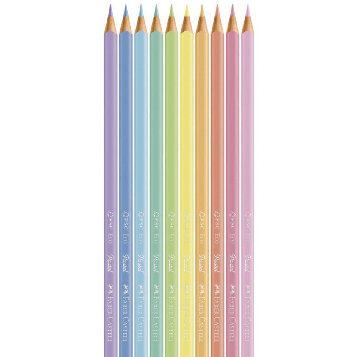 Lápis Multicolor 10 Cores Tons Pastel - Minas Encadernação