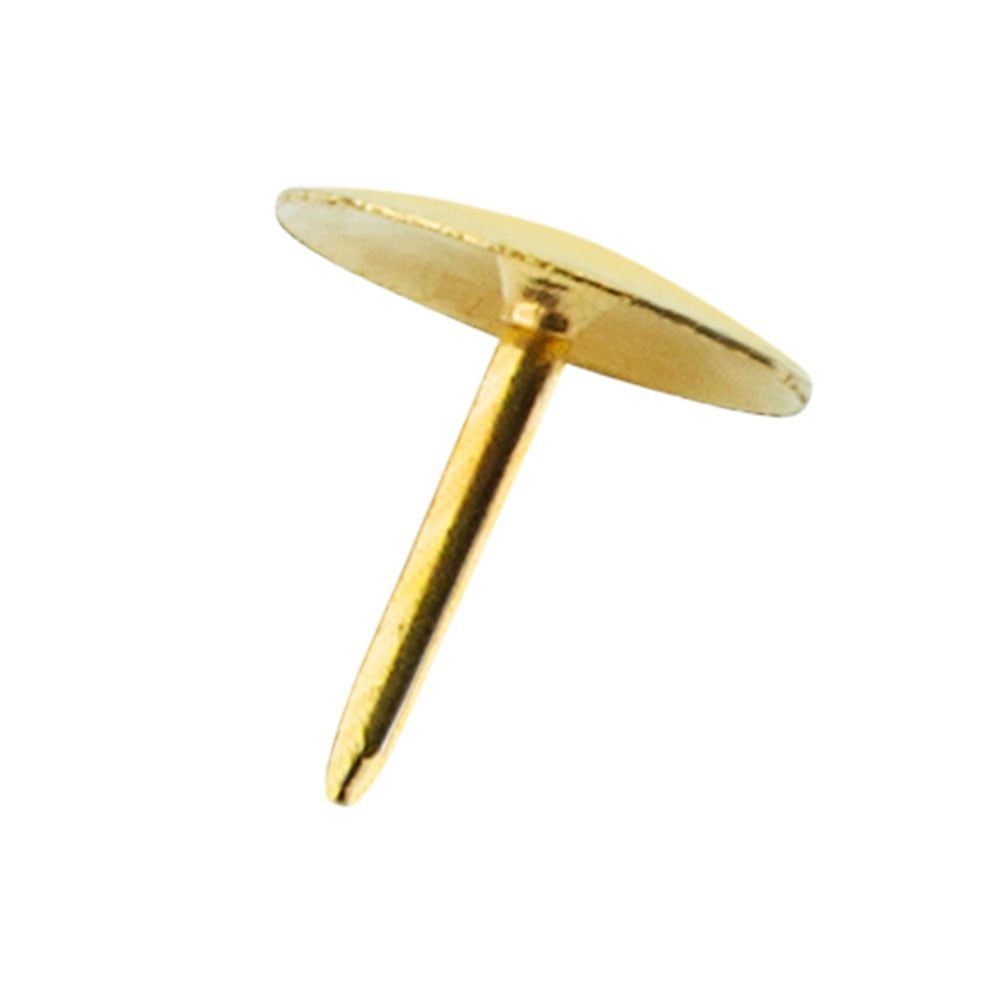 Percevejo latonado - caixa c/ 100un PV0100 - Minas Encadernação